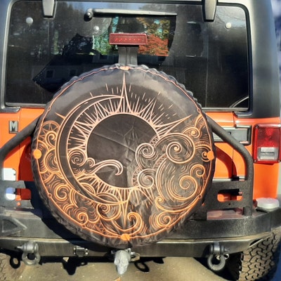 Nature Mountain Compass Tire Cover, Gift for Father,personalized Spare ...