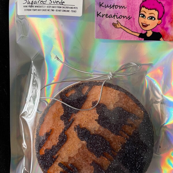 Checkerboard Car Freshie Scent + Care 2.25"x1.25" Thermal Printed ...