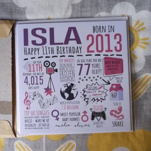 Personalised 18th Birthday Card Born in 2006 Card for 18 Year Old Son ...