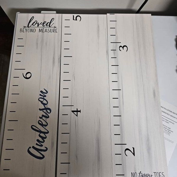 Personalized Wooden Kids Growth Chart - Height Ruler for Boys Girls ...