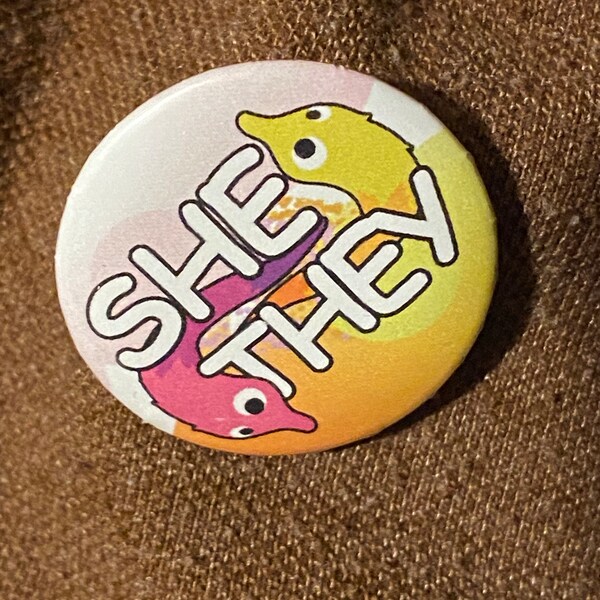 1" Worm on a String Pride Pins - Etsy
