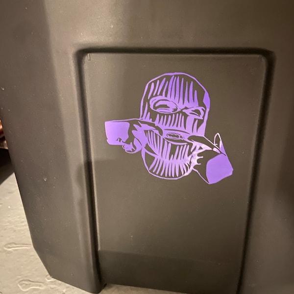 Gangsta With Ski Mask Car Decal- Truck Vinyl Sticker - Etsy