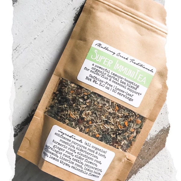 Super Immunitea - Organic Loose-leaf Medicinal Herbal Tea (for the ...