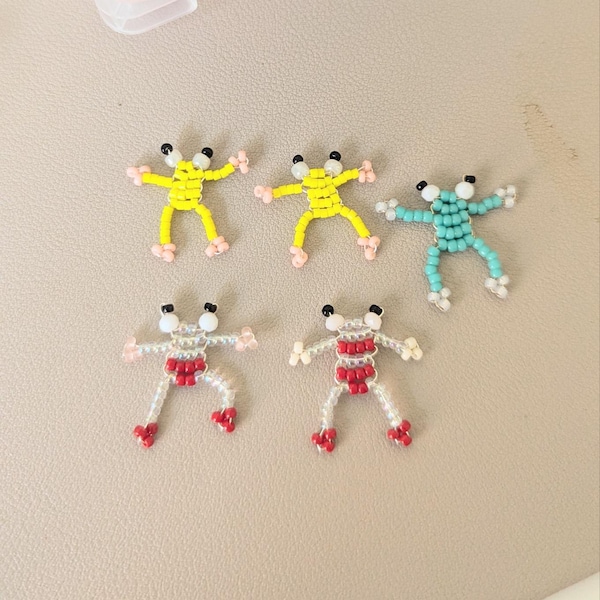 Beaded 2d Frog Pattern / Tutorial / Kids /begginer/ Step by Step / With ...