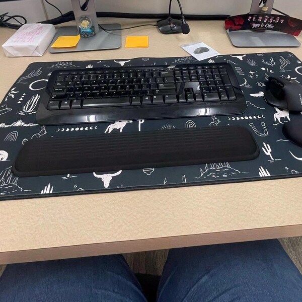 Wild Flowers Desk Mat | Cottagecore Office Desk Design | Cute Plant ...