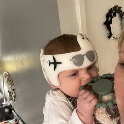 Fixin' My Flat Doc Band Cranial Helmet Decal Stickers for - Etsy