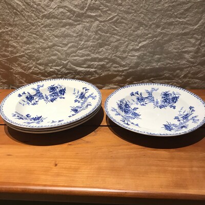 Beautiful Blue Olga Bowl With Lid Art Nouveau Tureen Villeroy and Boch ...