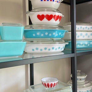 FireKing Tulip Decal Mixing Bowl Decal Fire King Flower | Etsy