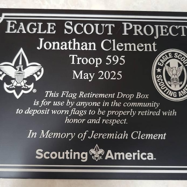 Eagle Scout Project Marker - Horizontal 8X10. Officially Licensed ...