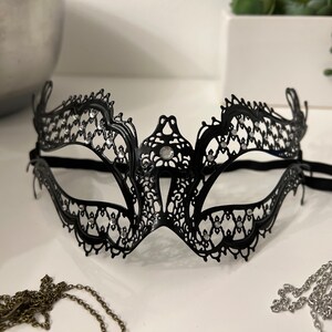 Katherine Masquerade Mask With Rhinestones - Etsy