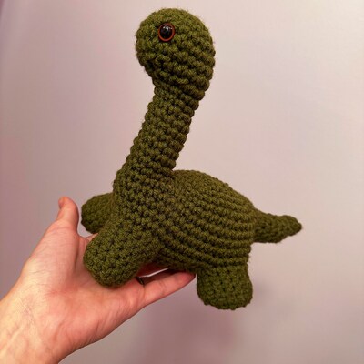 PATTERN: No Sew Amigurumi Crochet Pattern, Bronto the Dinosaur Plush , Brontosaurus, Dino ...