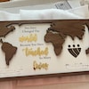 Personalized Retirement Gift: World Map Farewell Plaque - Etsy