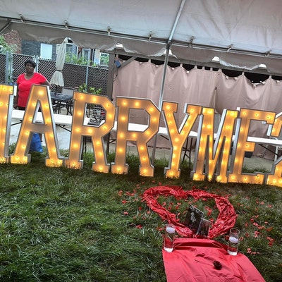 4FT Marry Me Marquee Letter Blueprints & Build Guide Package Includes ...