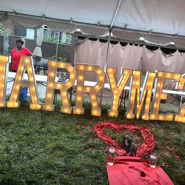 4FT - Marry Me Marquee Letter - Blueprints & Build Guide - Package ...