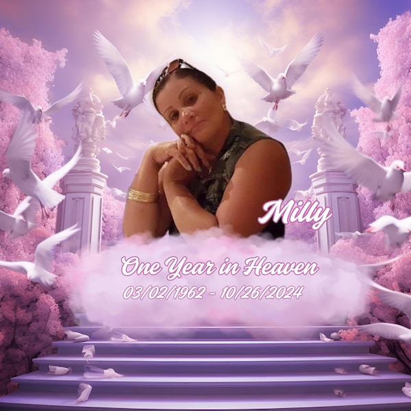 150x Pink Heaven Memorial Background PNG Bundle, in Loving Memory PNG ...