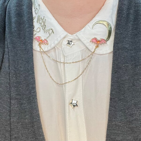 Golden Maple Leaf Collar Chain Collar Pin Collar Brooch Lapel Pin Maple ...