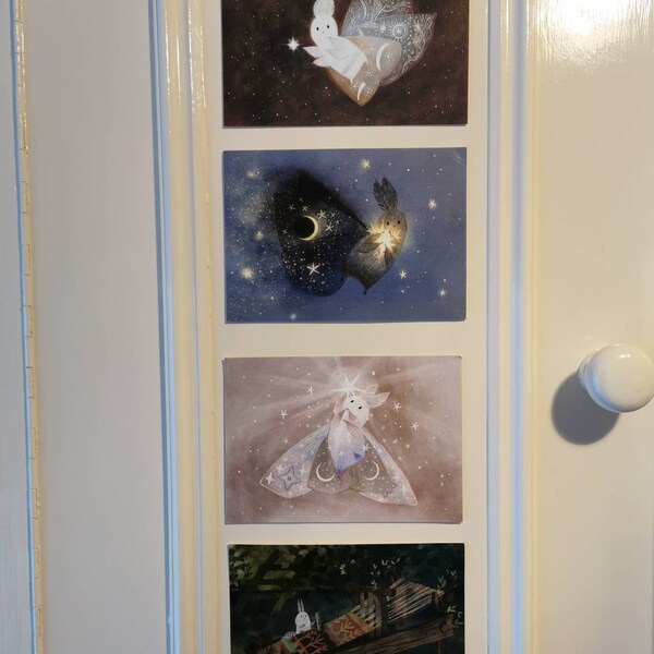 Postcard Moth Weaves Moth Postcard Sew Card Handmade Postcard Tukoni ...