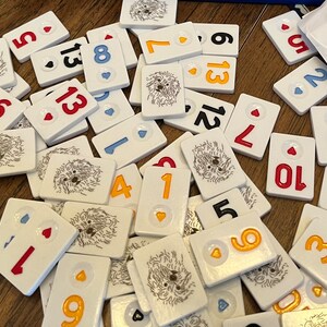 Custom Rummikub Tiles Personalized Rummikub Tile Rummy - Etsy