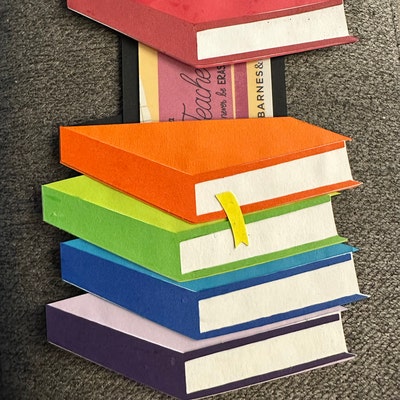 Books Gift Card Holder Svg, Book Lover Svg, DIY Teacher Card, Books Svg ...