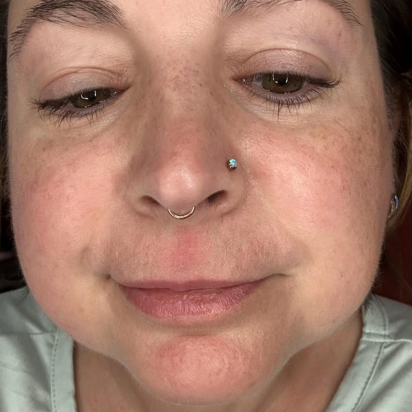 16G Implant Grade Titanium Internally Threaded Flat Tops Lab Fire Opal ...