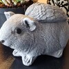 Guinea Pig Angel Statue, Concrete Pig Memorial, Remembrance Figure ...