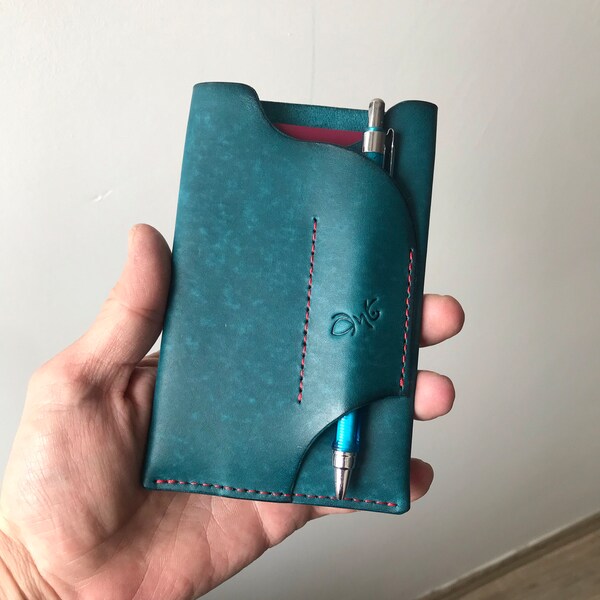 Leather Field Notes Sleeve PDF Pattern: Minimalist Notebook Cover for 5 ...