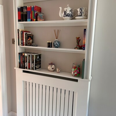 Bookcase Radiator Cover Bookshelf Radiator Cover Black - Etsy