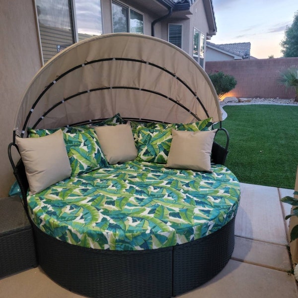Custom Daybed Cover Set With 100% Screen Printed Polyester (zippered ...