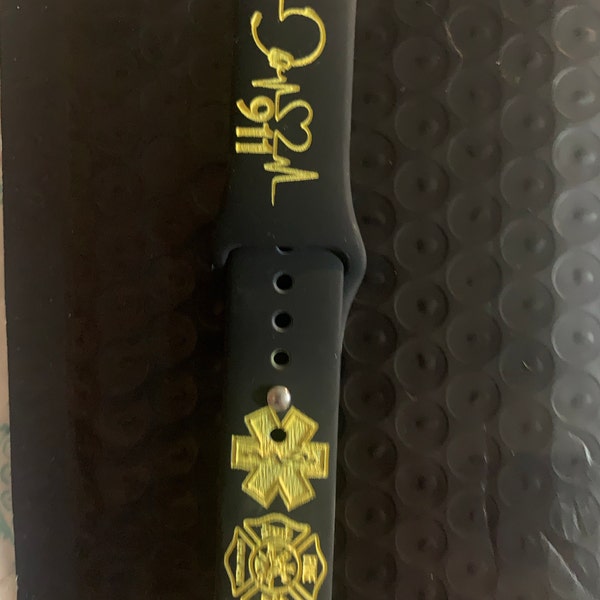 Smartwatch Silicone Bands, 911 Dispatcher, Watch Bands, 42/44mm, 38 ...