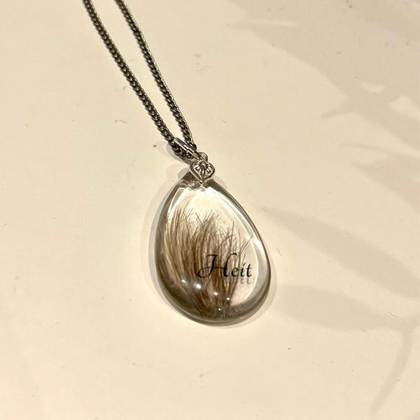 Personalised Lock of Hair Keepsake, Memorial Hair Jewellery, Baby ...