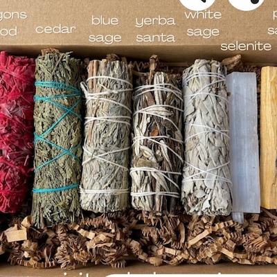 Sage Cleansing Essentials Variety Pack With White Sage, Yerba Santa ...