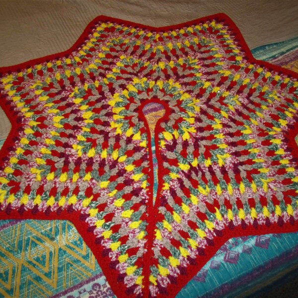 Stabby Granny Star Crochet Blanket Pattern UK and US Terms Granny ...