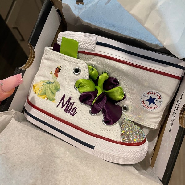 Princess Tiana Bling Shoes, Princess and the Frog Sneakers Shoes ...