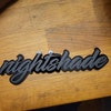 Custom Cursive Font Car Emblem - Custom Colors - Installs in Seconds ...
