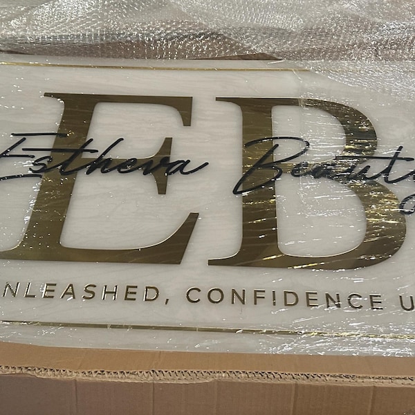 Business Table Sign, Acrylic Table Sign, Small Business Sign, Custom ...