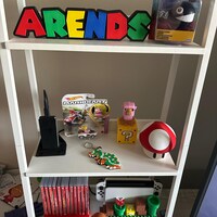 Personalized Mario Style Name Sign, Name Tag Sign, Kids Room Decor ...