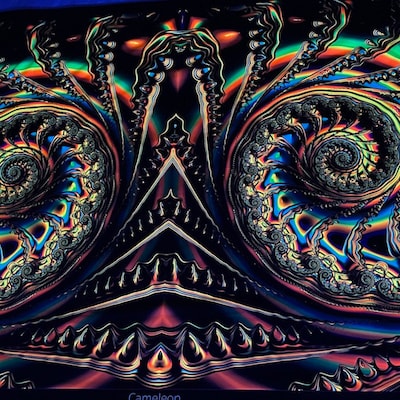 Torus UV Trippy Psychedelic Fractal Tapestry - Etsy