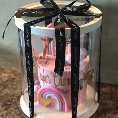 10 Cake and Cupcakes Bento Boxes With Clear Lid and Cupcake Holes, Cake ...