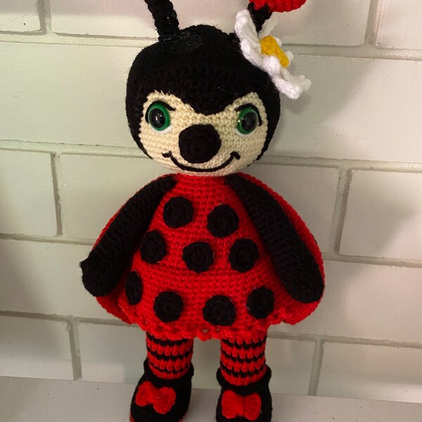 Crochet Pattern Doll Ladybug. Tutorial Ladybug in English in PDF ...
