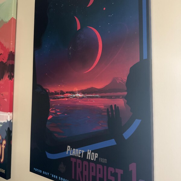 Titan: NASA Poster Space Tourism Exoplanet Poster Series Space Travel ...