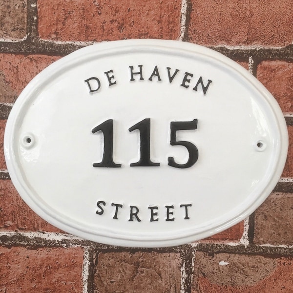 Address Plaque for House, Colonial Style Sign, Personalized Wedding ...