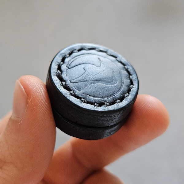 Leather Magnetic Slider Fidget, 2 Magnets Version With Bumps, the Mini ...