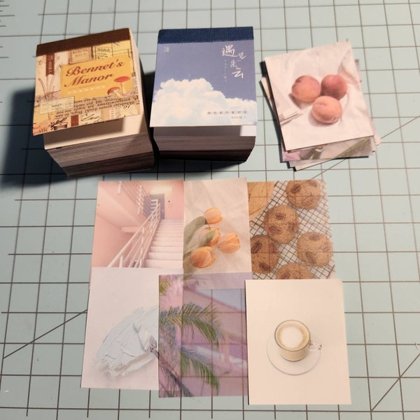 400 Sheets Mini Paper Booklet | Assorted Pattern Flower Sky Nature ...