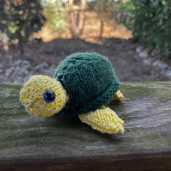 Knitted Sea Turtle, Digital Download Pattern, Knitted Flat - Etsy