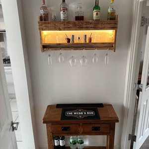 Personalised Gin Shelf / Bar - Etsy UK