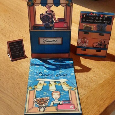 Printable Flower Shop Paper Craft & Activities for Kids PDF Instant ...