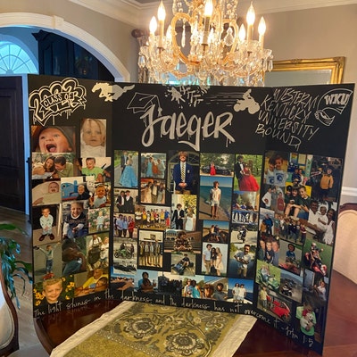 Senior Tri-fold Photo Display Board for Graduation Party - Etsy