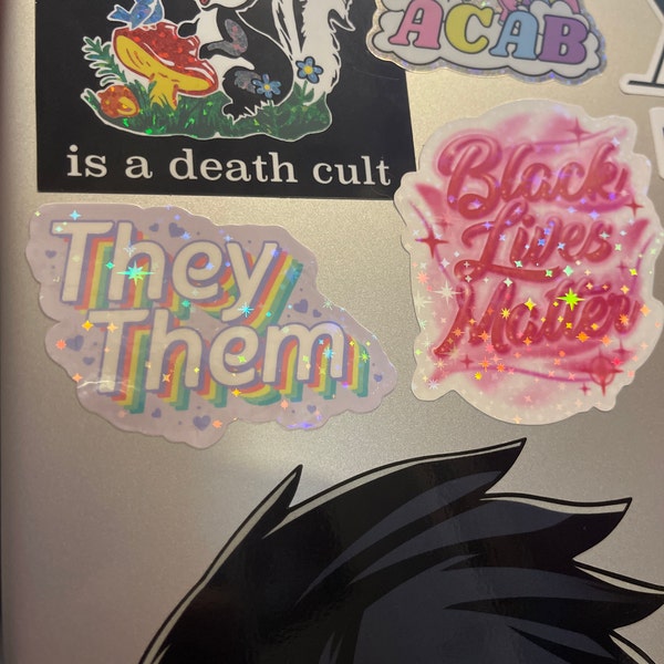 They / Them Pronouns Sticker Pack V2 - Etsy UK
