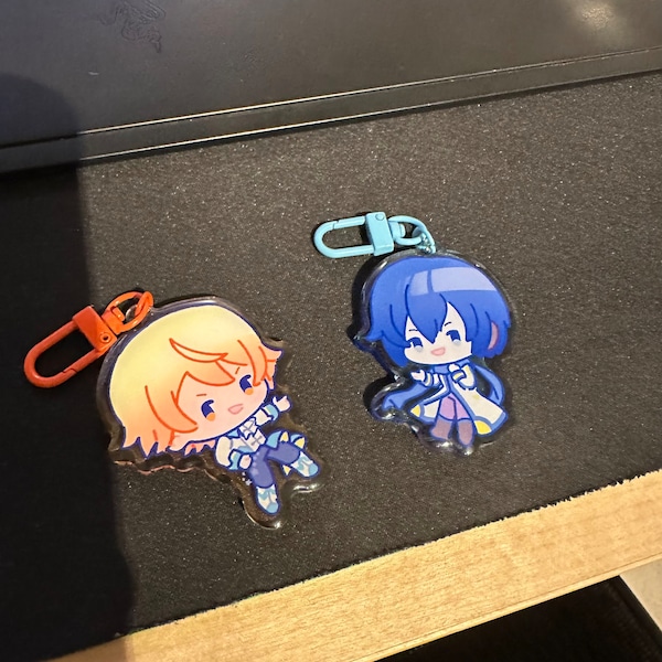 Colorful Stage! Tinted Charm Keychain - Etsy