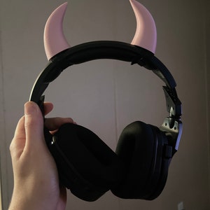 3D Printed Headphone Devil Horns for Cosplay Streaming - Etsy
